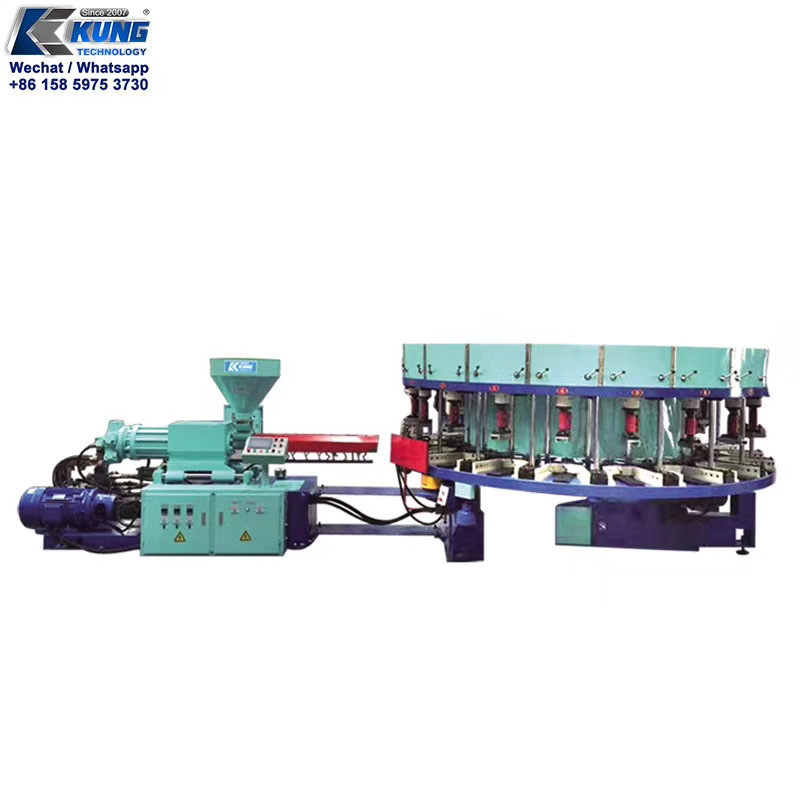 Durable DIP PVC Injection Molding Shoe Machine Rotary 5000x2350x1900mm